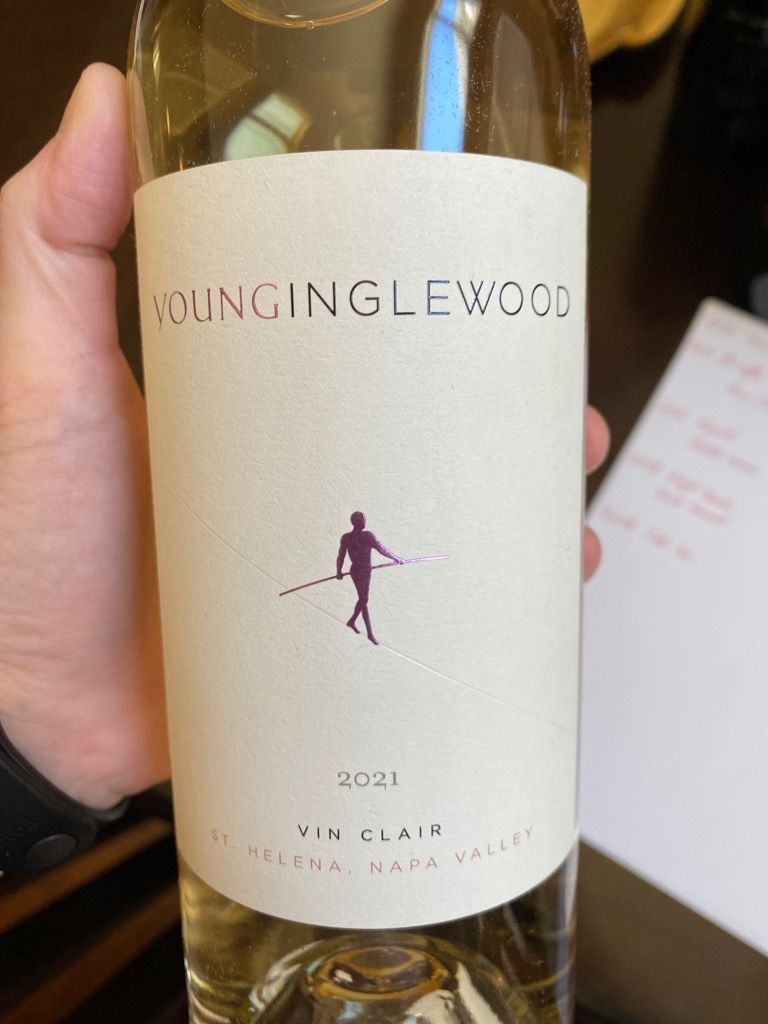 2021 Young Inglewood Vineyards Vin Clair, USA, California, Napa Valley ...