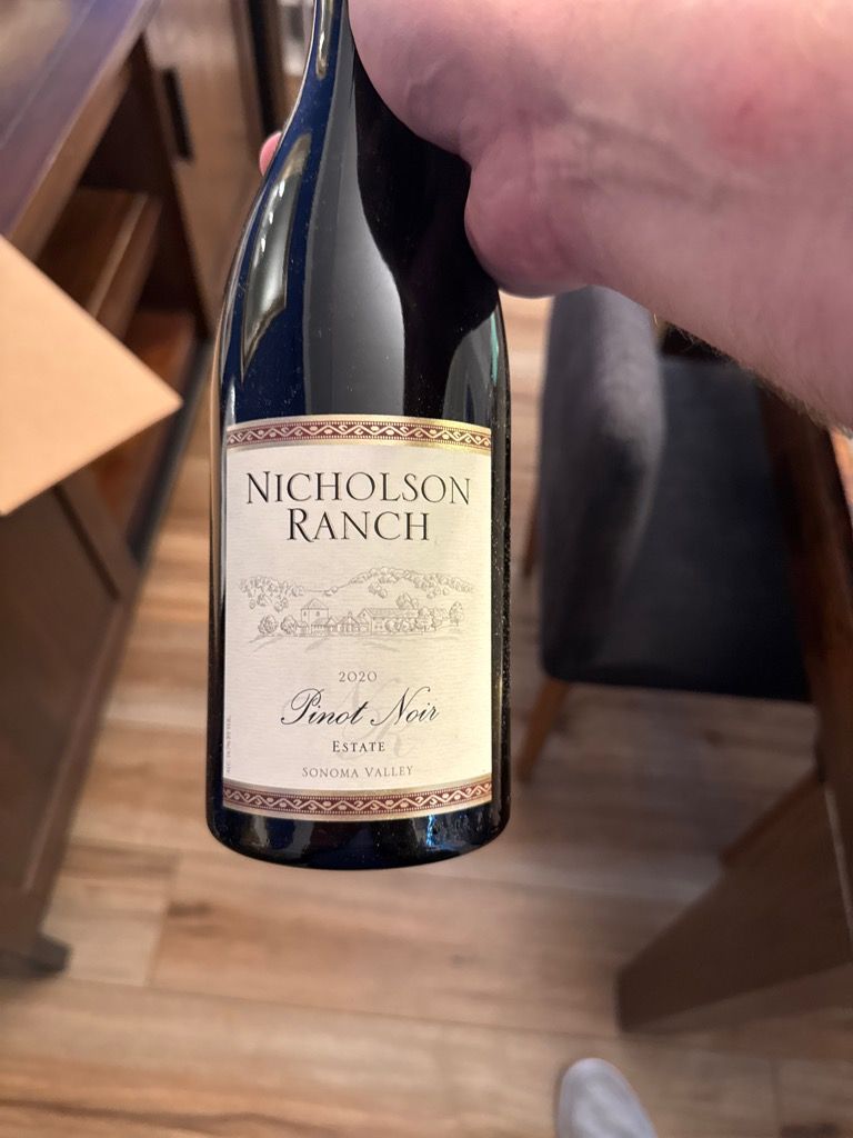 2020 Nicholson Ranch Pinot Noir Estate Sonoma Valley, USA, California ...