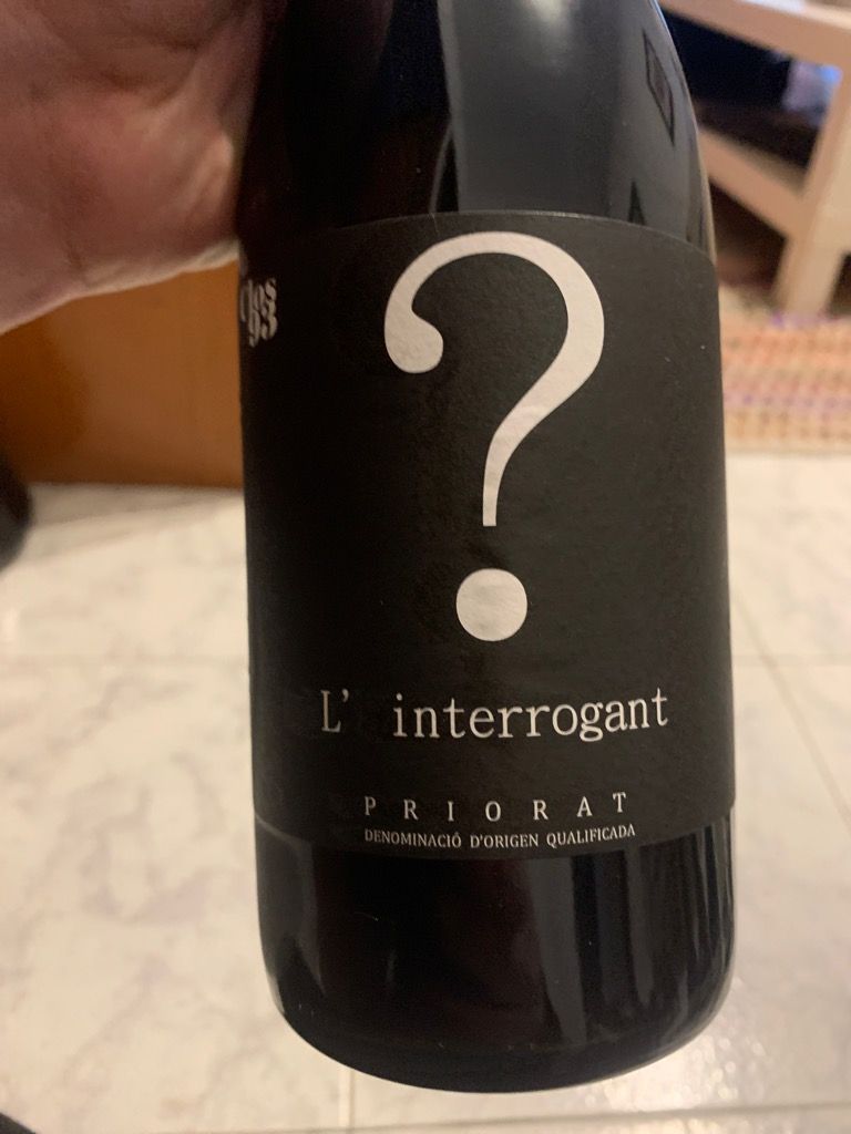 2019 Clos 93 Priorat L'interrogant, Spain, Catalunya, Priorat ...