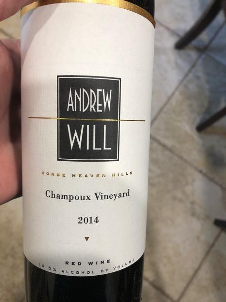 2014 Andrew Will Champoux Champoux Vineyard, USA, Washington, Columbia ...