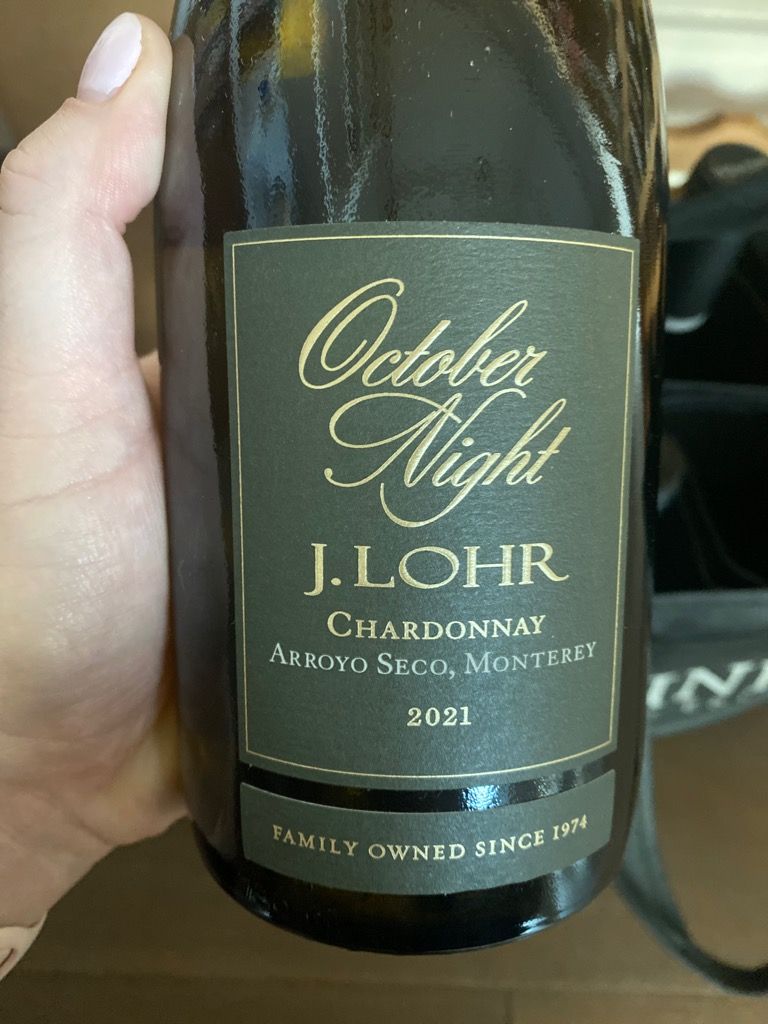 2021 J. Lohr Chardonnay October Night, USA, California, Central Coast ...