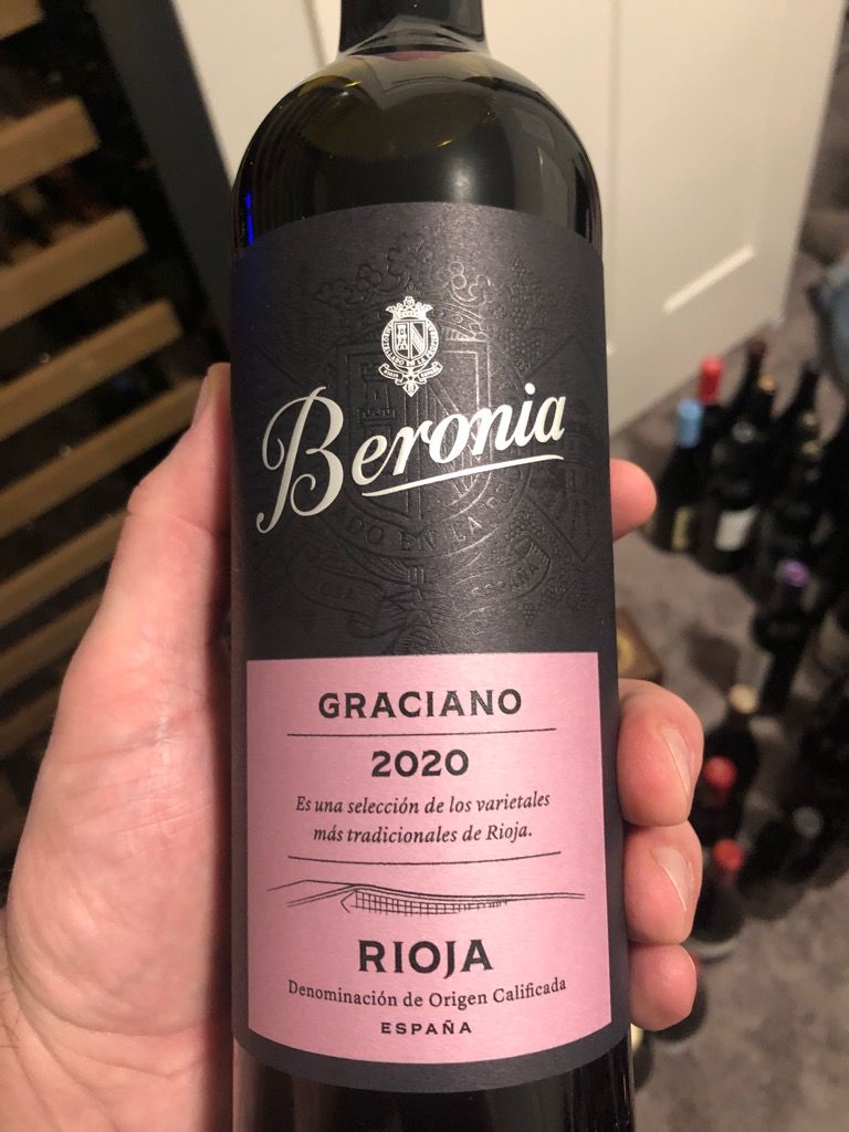 2020 Bodegas Beronia Graciano Rioja Colección Beronia, Spain, La Rioja ...