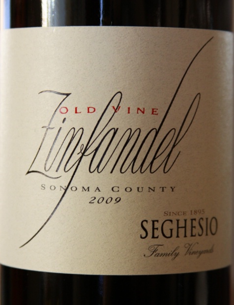 2009 Seghesio Family Vineyards Old Vine Zinfandel, USA, California ...