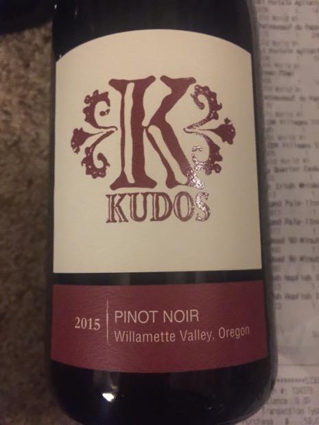 2015 NW Wine Company Pinot Noir Kudos, USA, Oregon, Willamette Valley ...