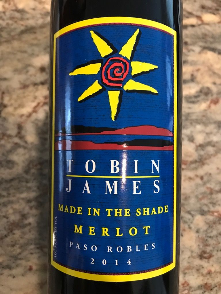 2014 Tobin James Merlot Made in the Shade, USA, California, Central Coast, Paso Robles ...