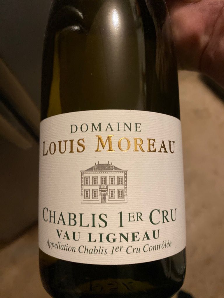 2019 Domaine Louis Moreau Chablis 1er Cru Vauligneau, France, Burgundy ...