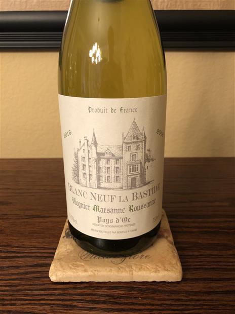 2016 Blanc Neuf La Bastide, France, Languedoc Roussillon, Vin de Pays d ...