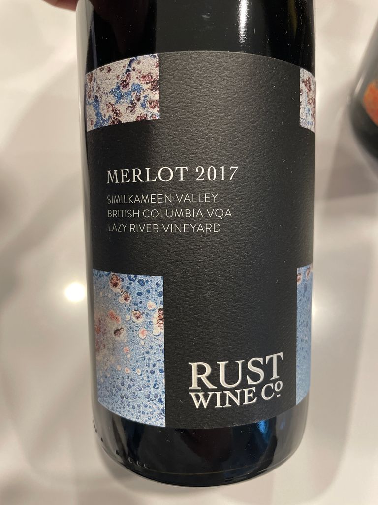 2019 Rust Wine Co Merlot Lazy River Vineyard, Canada, British Columbia ...