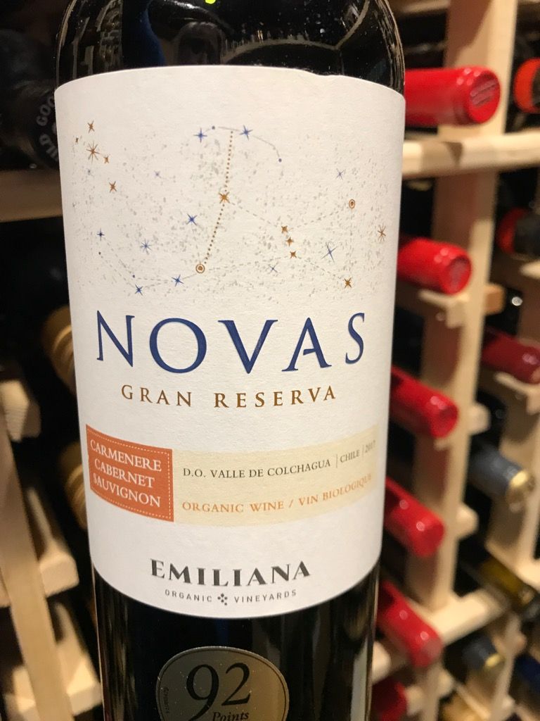 2017 Emiliana Novas Gran Reserva Carmenère/Cabernet Sauvignon, Chile ...