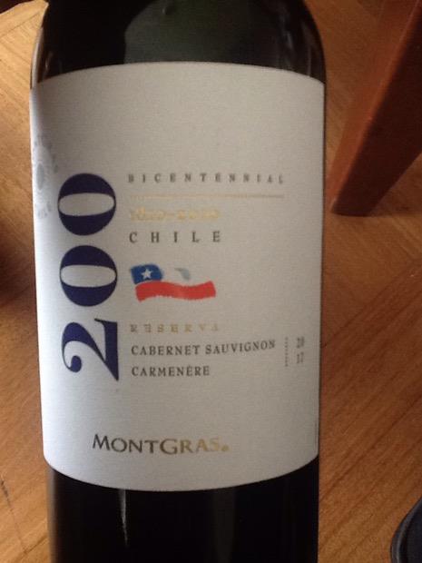 2015 MontGras 200 Reserva Red Blend, Chile - CellarTracker