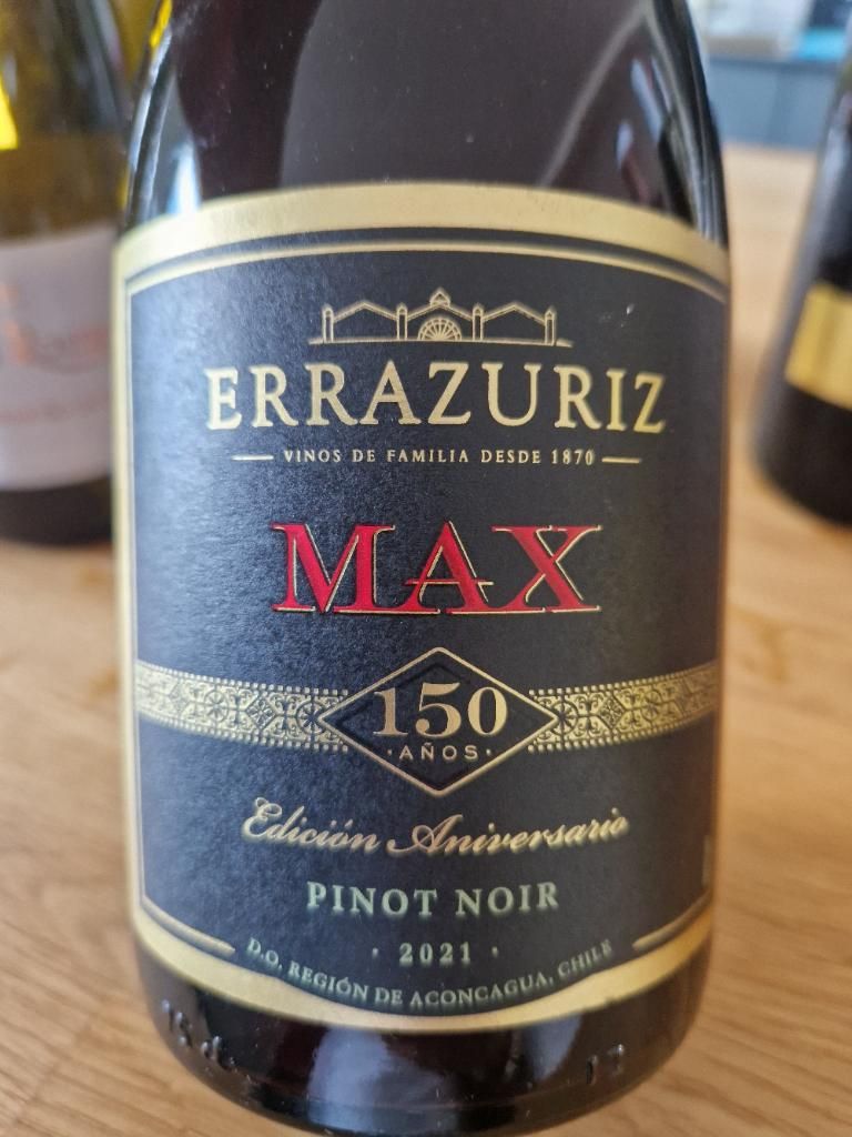 2021 Errazuriz Pinot Noir Max, Chile, Aconcagua Valley - CellarTracker