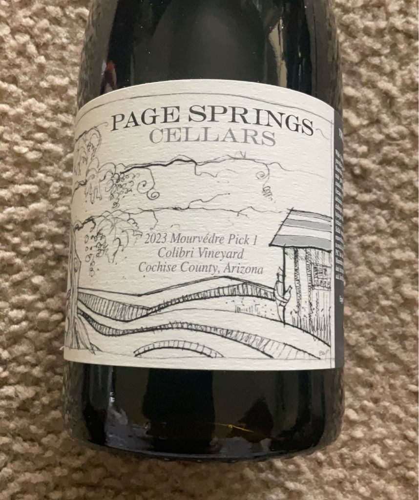 2023 Page Springs Cellars Mourvèdre Pick 1 Colibri Vineyard, USA ...