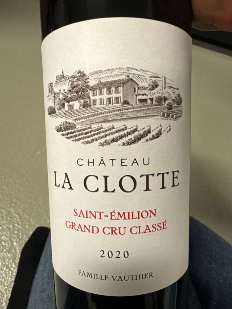 2023 Château La Clotte, France, Bordeaux, Libournais, St. Émilion Grand ...