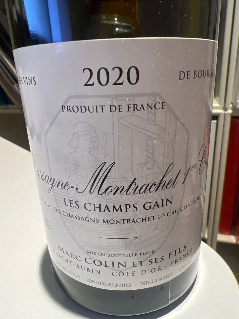 2022 Marc Colin et Fils Chassagne-Montrachet 1er Cru Les Champs-Gain ...