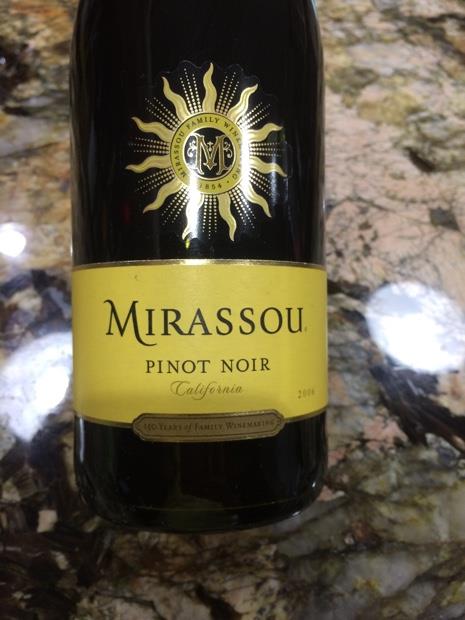 2004 Mirassou Vineyards Pinot Noir Santa Lucia Highlands, USA ...