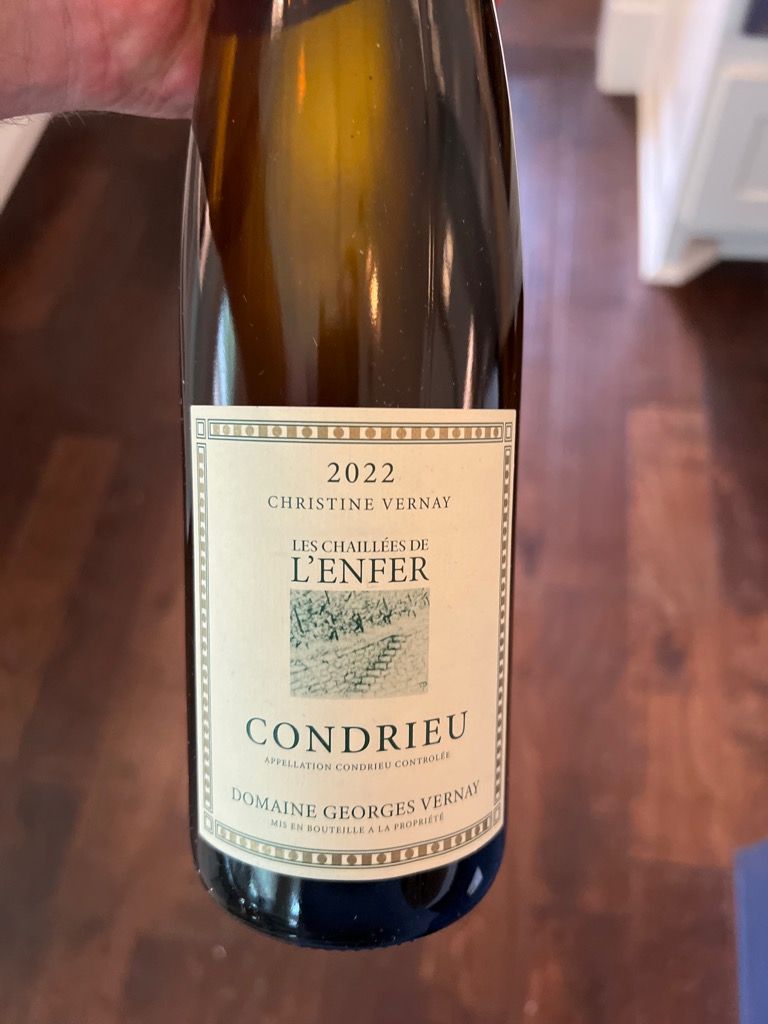 2022 Domaine Georges Vernay Condrieu Les Chaillées de l'Enfer, France ...