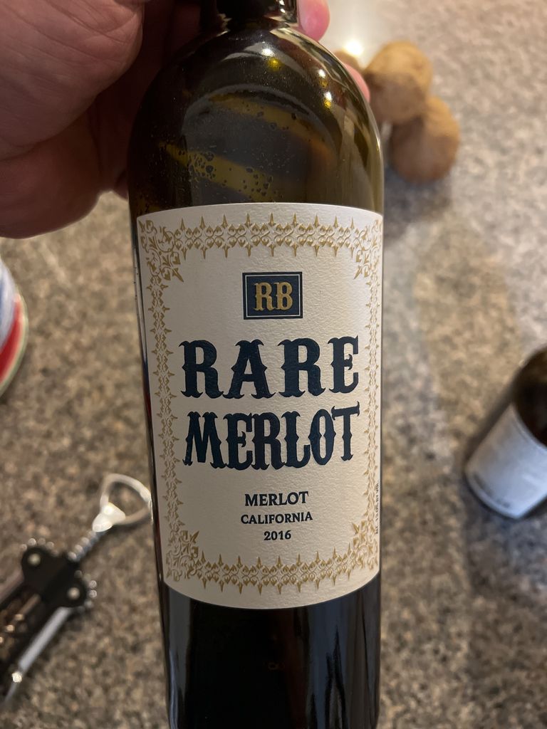 2016 RB Wine Cellars Merlot Rare, USA, California - CellarTracker