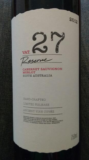 2012 Steve Grimley Vat 27, Australia, South Australia - CellarTracker