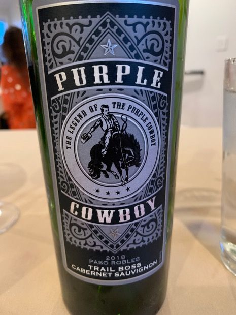 2018 Purple Cowboy Cabernet Sauvignon Trail Boss, USA, California, Central Coast, Paso Robles ...