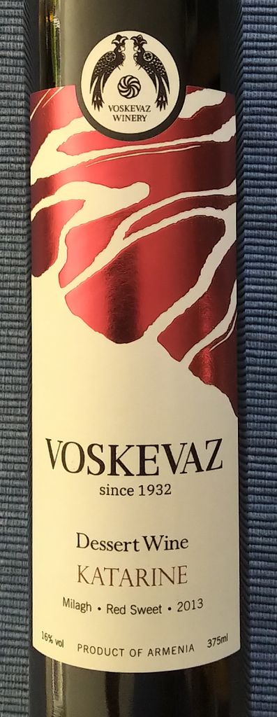 2013 Voskevaz Wine Cellar Katarine, Armenia, Aragatsotn Region, Sasunik ...