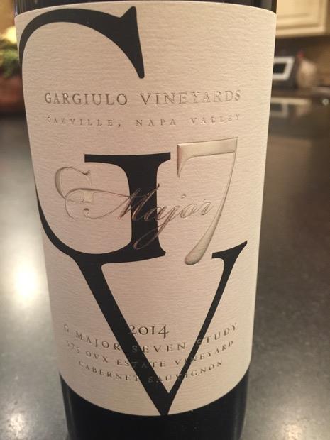 2014 Gargiulo Vineyards Cabernet Sauvignon G Major Seven Study 575 OVX ...