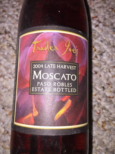 2004 Trader Joe's Moscato Late Harvest, USA, California, Central Coast ...