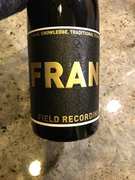 2016 Field Recordings Wine Cabernet Franc, USA, California, Central ...