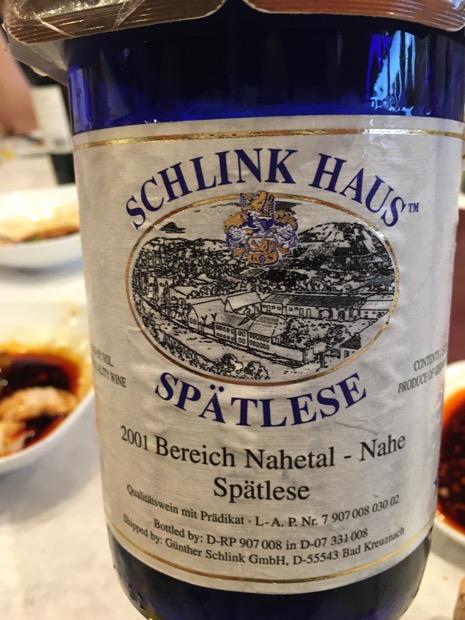 2009 Schlink Haus Riesling Spätlese, Germany, Nahe - CellarTracker
