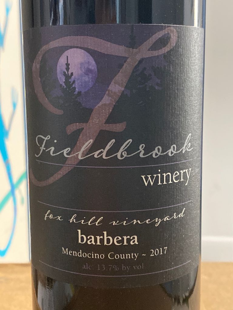 2014 Fieldbrook Winery Barbera Fox Hill Vineyard, USA, California ...