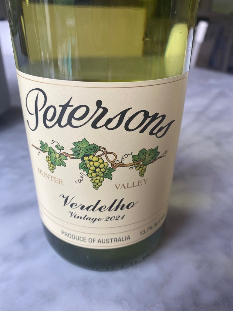 2021 Petersons Verdelho Verdelho Hunter Valley, Australia, New South ...