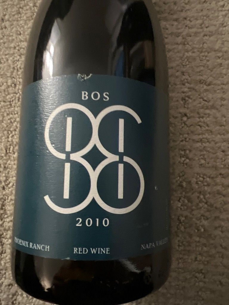 2010 Bos Wine Phoenix Ranch, USA, California, Napa Valley - CellarTracker