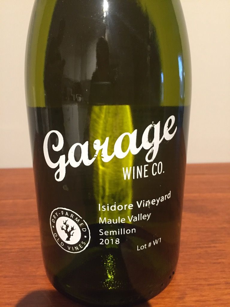 2020 Garage Wine Co. Sémillon Isidore Vineyard, Chile, Secano Interior ...
