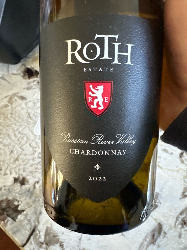 2022 Roth Estate Chardonnay Russian River Valley, USA, California ...