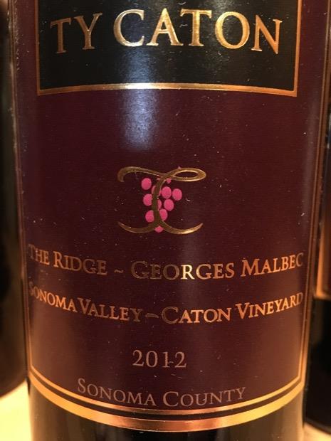 2012 Ty Caton Malbec The Ridge-Georges Caton Vineyard, USA, California ...