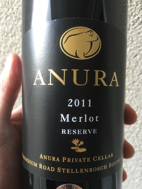 2020 Anura Merlot Private Cellar Reserve, South Africa, Coastal Region ...