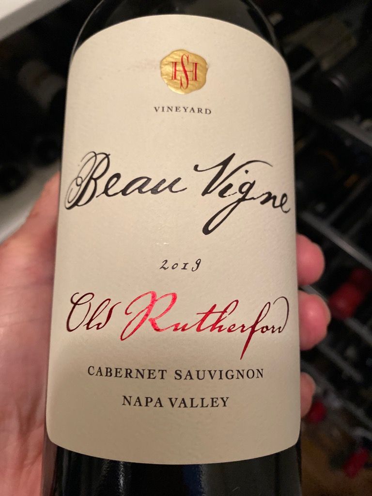 2017 Beau Vigne Cabernet Sauvignon Old Rutherford, USA, California ...