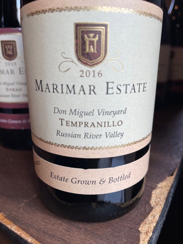 2016 Marimar Estate Syrah / Tempranillo Don Miguel Vineyard, USA ...
