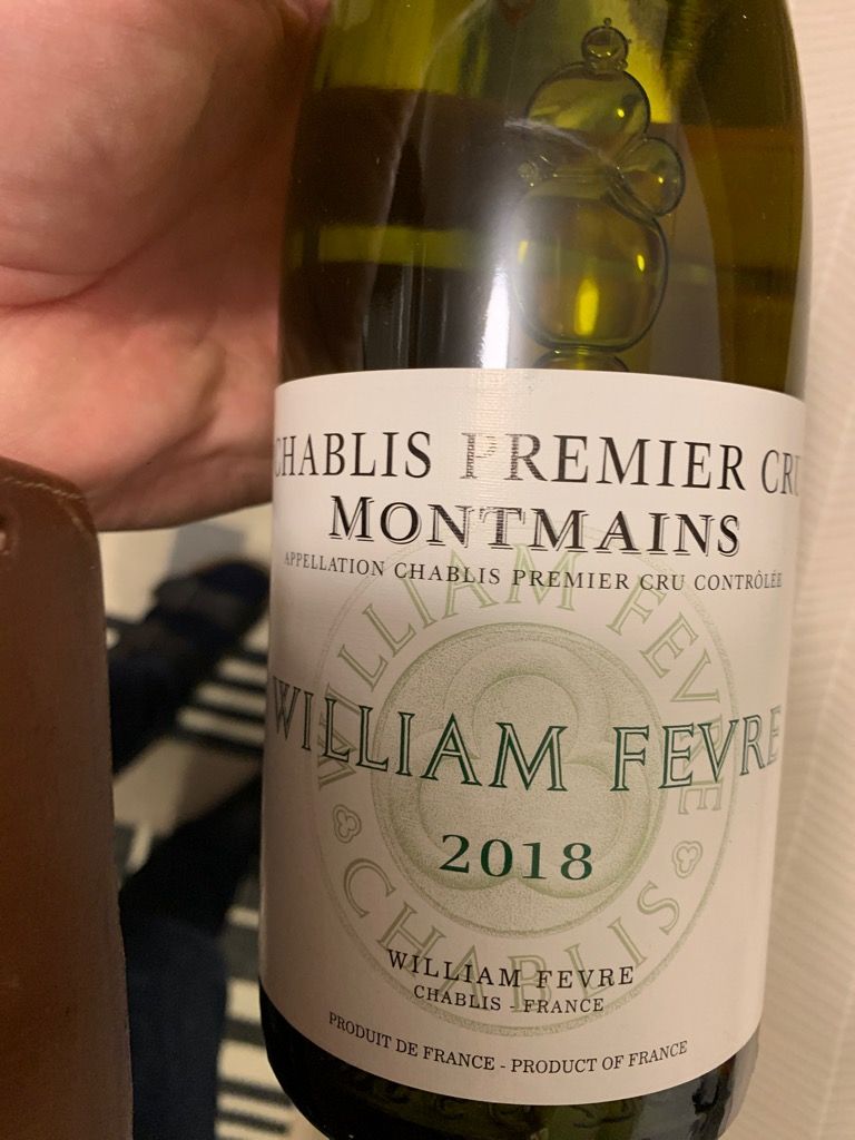 2019 William Fèvre Chablis 1er Cru Montmains, France, Burgundy, Chablis ...