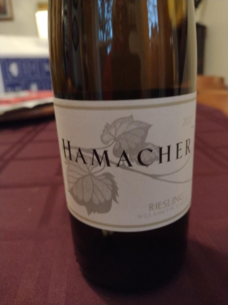 2021 Hamacher Riesling, USA, Oregon, Willamette Valley - CellarTracker