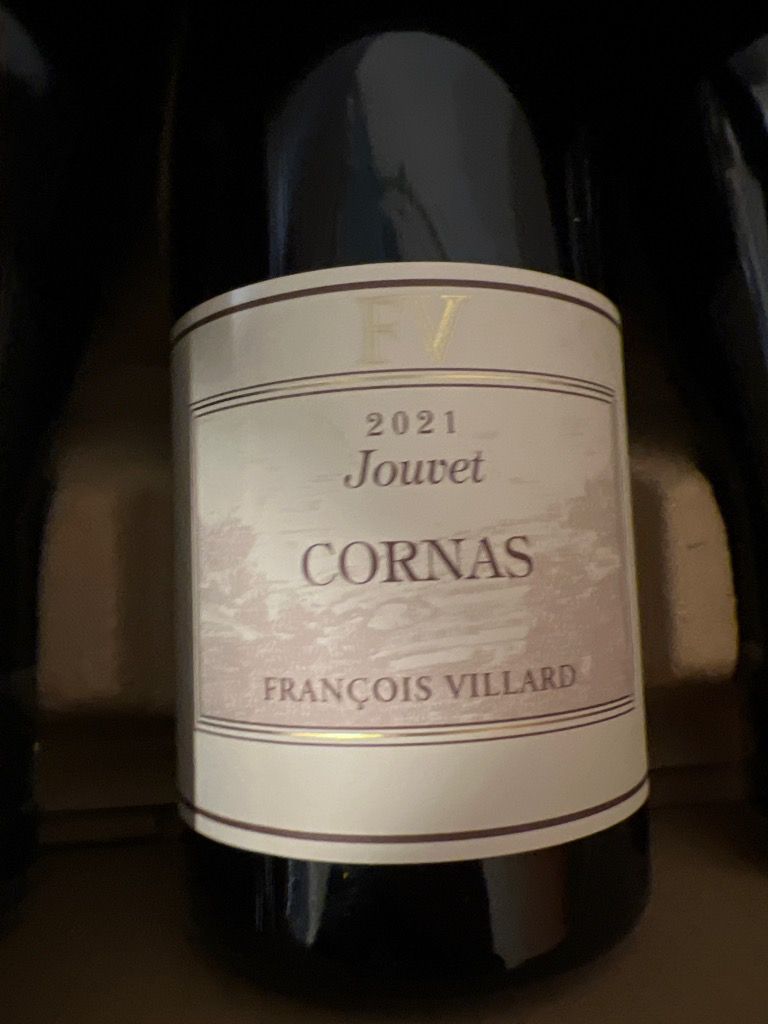 2021 François Villard Cornas Jouvet, France, Rhône, Northern Rhône ...