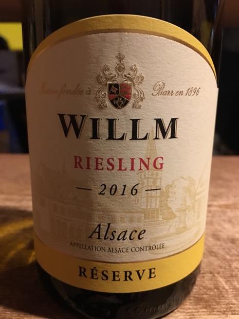 2016 Willm Riesling Reserve, France, Alsace - CellarTracker