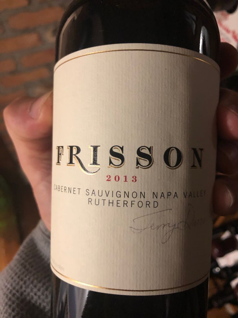 2013 Frisson Cabernet Sauvignon Rutherford, USA, California, Napa ...