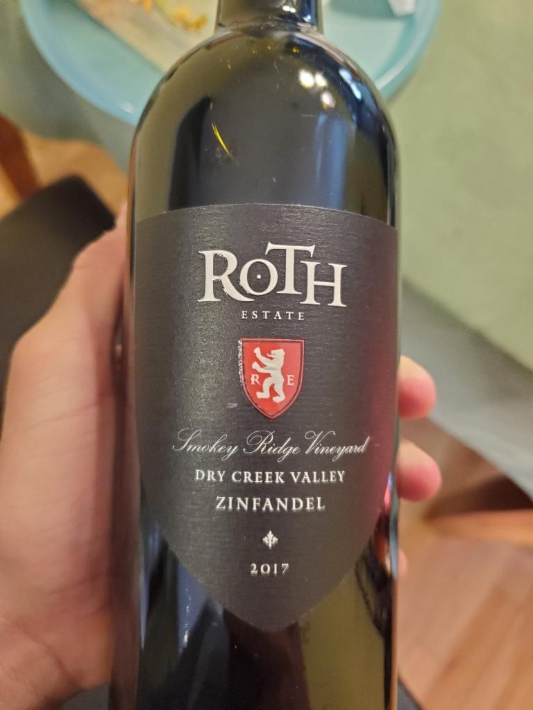 2016 Roth Estate Zinfandel Reserve Smokey Ridge Vineyard, USA ...
