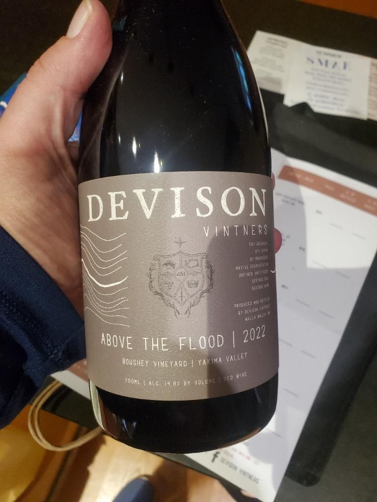 2022 Devison Vintners Above the Flood Boushey Vineyard, USA, Washington ...