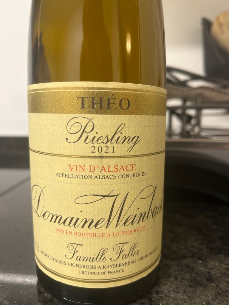 2021 Domaine Weinbach Riesling Cuvée Théo, France, Alsace - CellarTracker