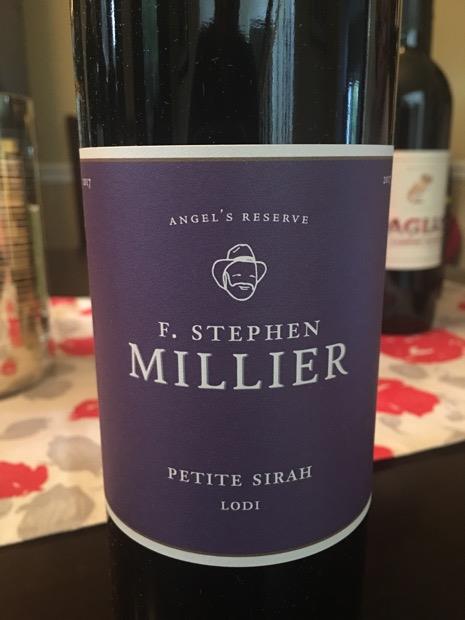2017 F. Stephen Millier Petite Sirah Angel's Reserve, USA, California ...