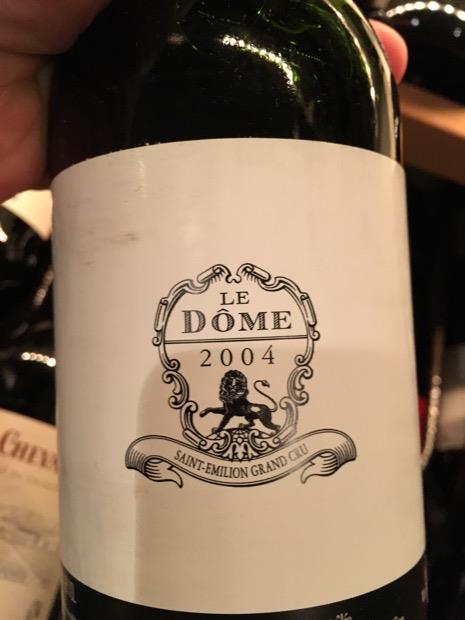2004 Château Le Dome, France, Bordeaux, Libournais, St. Émilion Grand ...