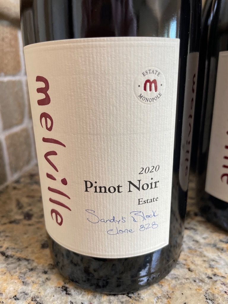 2020 Melville Pinot Noir Clone 828 Sandy's, USA, California, Central ...