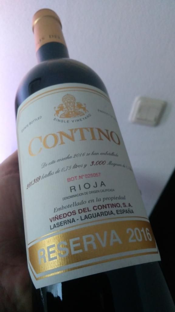 2016 Bodegas y Viñedos del Contino Rioja Contino Reserva, Spain, La ...