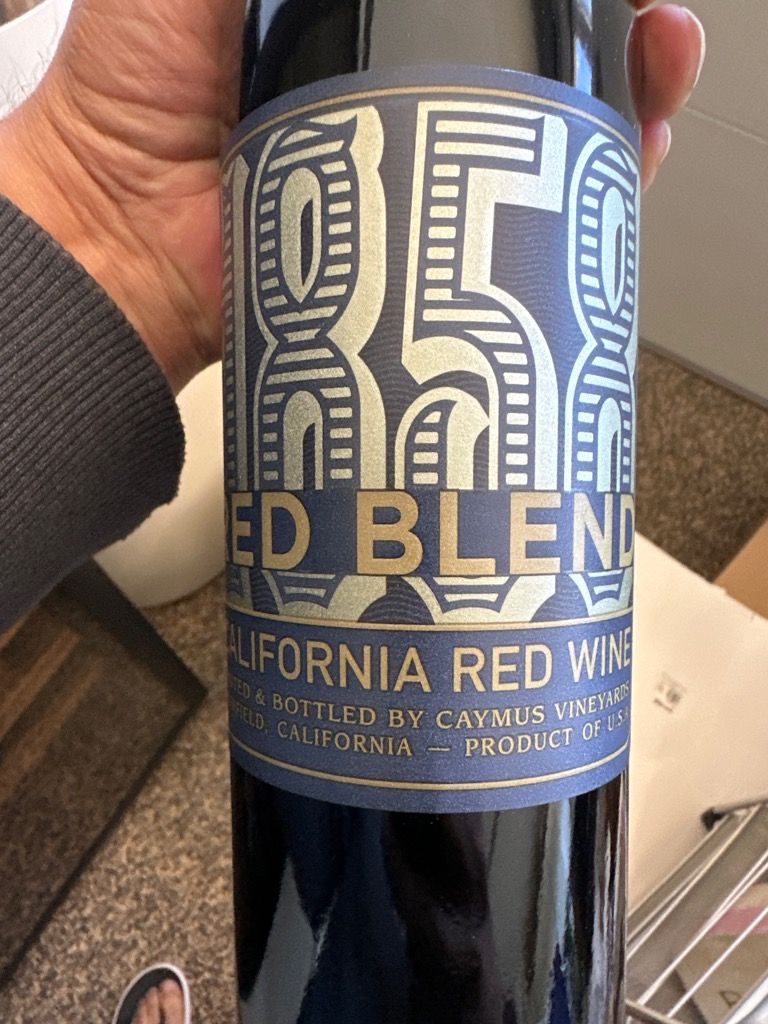 2020 Caymus 1858 Red Blend California, USA, California - CellarTracker